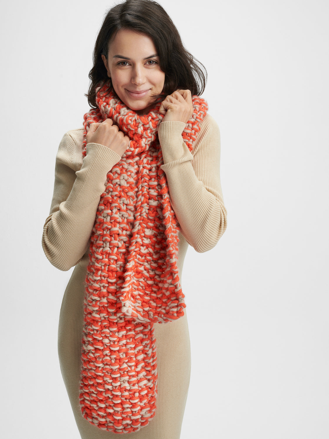 Patrón gratuito para tejer bufanda chunky - Tibet Scarf – The Lanners
