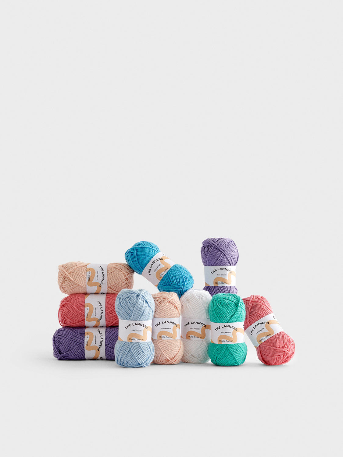 Pack of 15 balls of 100% cotton (100 g) – Tiny Breeze – The Lanners